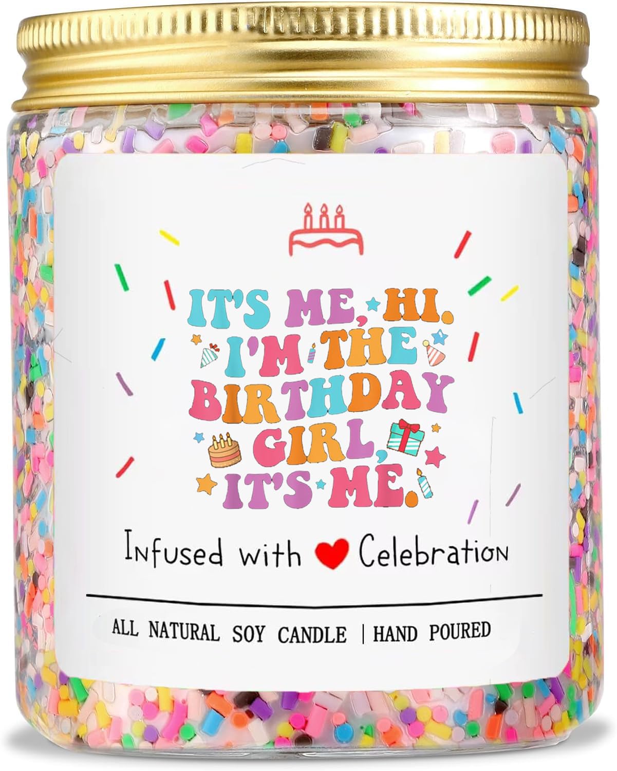 Music Lover Birthday Scented Candle with Lavender Scent -Birthtay Merch Gifts with I'm The Birthday Girl for Party Decorations, Handcrafted, Long-Lasting Candle for Mother's Day Nurse Graduation Gift
