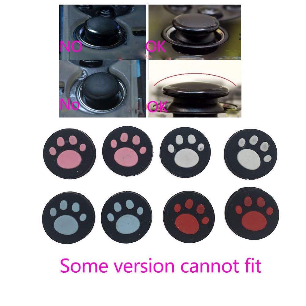 Silicone Joystick Caps Thumb Stick Analog Grip Cover Case Cap for PS Vita PSV 2000 PSV 1000 Controller (White)