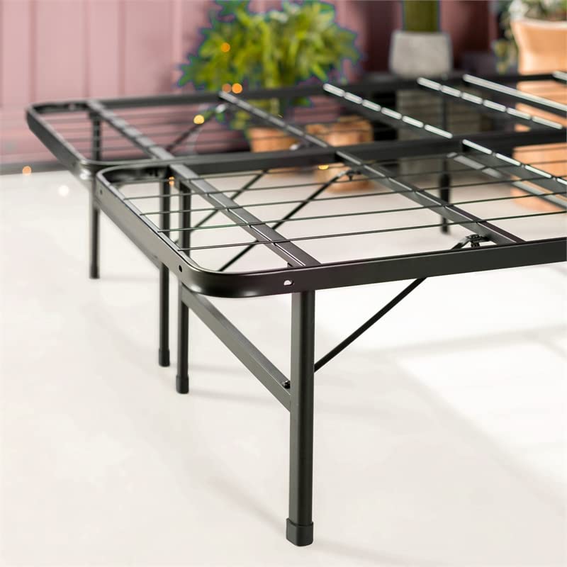 ZINUS SmartBase Tool-Free Assembly Mattress Foundation / 14 Inch Metal Platform Bed Frame / No Box Spring Needed / Sturdy Steel / Underbed Storage, Queen