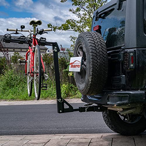 Towever 84332 Trailer Hitch Extender 2 Inch Receiver Tube Extension, 7 inches Length, 3500 lbs. GTW
