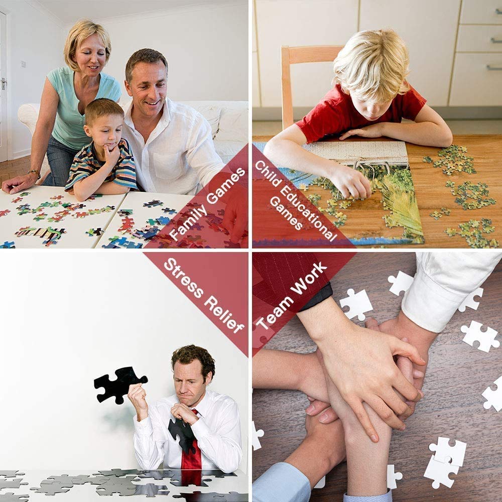 VARWANEO 500 Pieces Puzzle for Adults Educational Intellectual Jigsaw Puzzle Fun Game for Men Women Kids(Dutch Windmill)