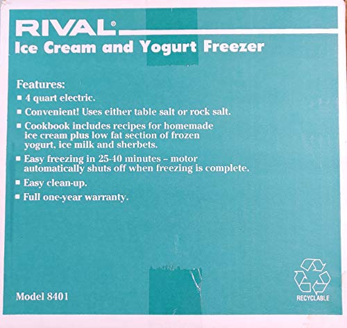 Rival Electric 4-Quart Ice Cream Maker