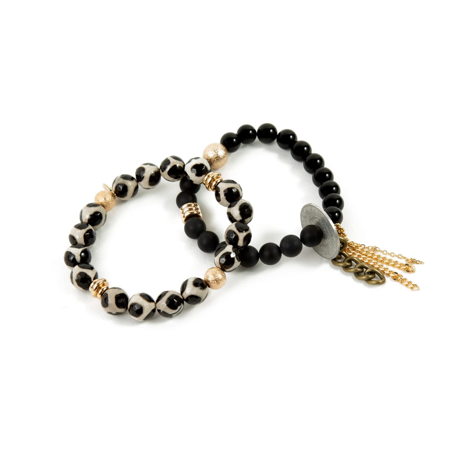 THE LACE PROJECT β Handmade Beaded Bracelets | Authentic Gemstones and Crystals With Healing Properties | Gold Filled Hardware | Gold Chain | Mix and Match Stack Bracelets | Wonderland