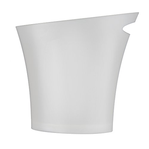 Umbra 6215321 2 gal White Skinny Wastebasket - pack of 6