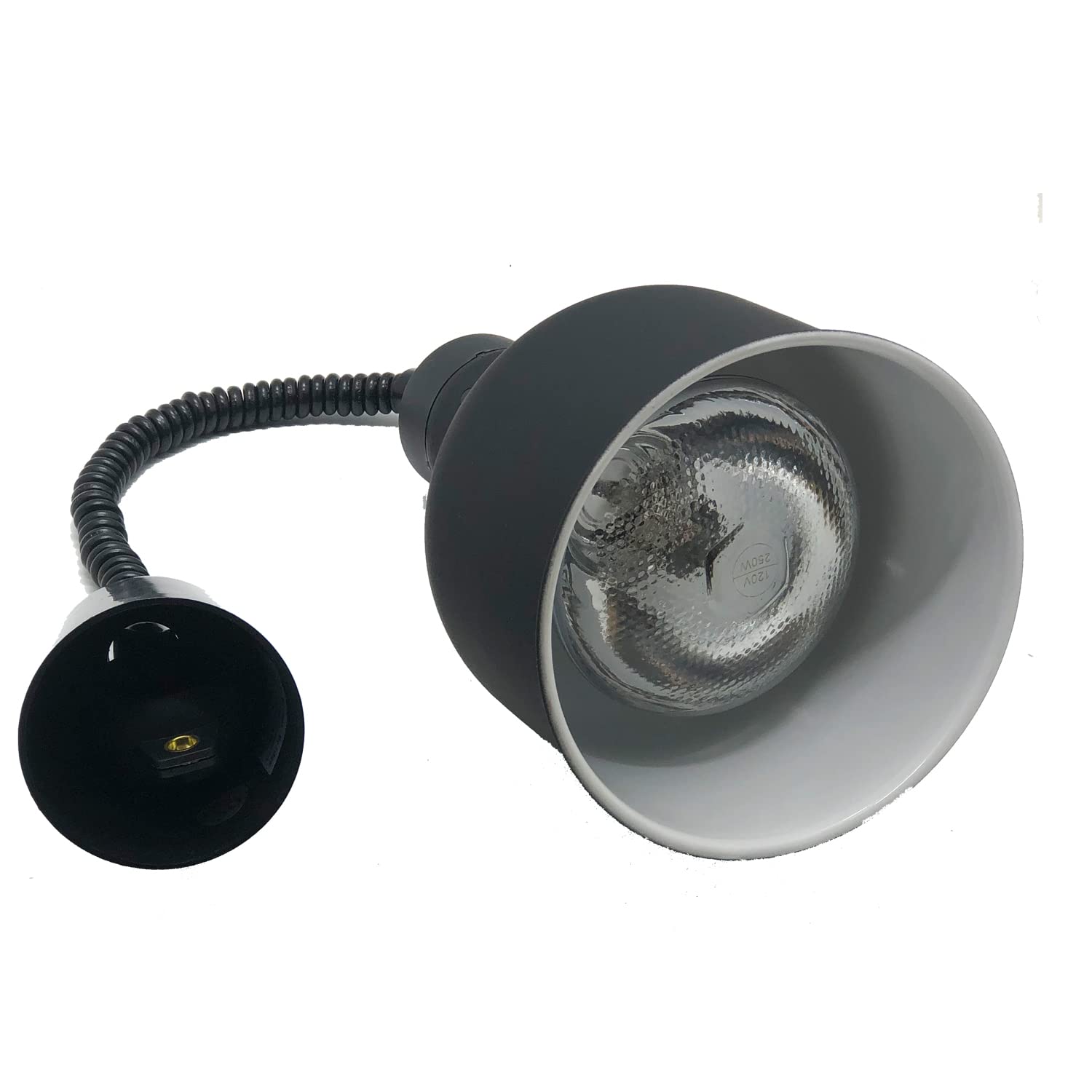 Hanging Food Heat Lamp Retractable Food Warmer Ceiling Mount Heating Lamp For Hot Food(Silver)