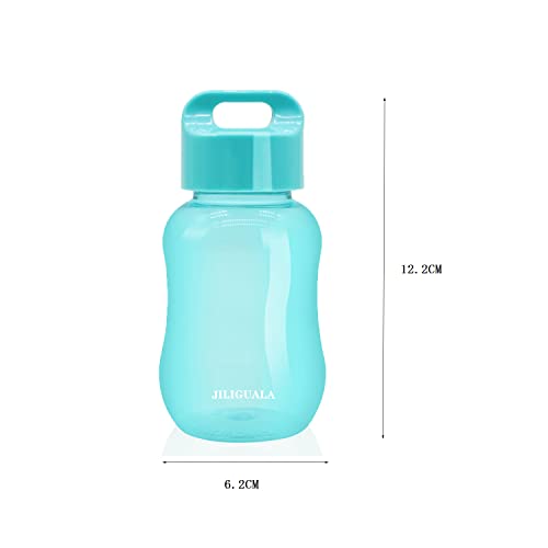 UPSTYLE Mini Plastic Coffee Travel Mugs Water Bottle Sports Water Bottle Cup for Milk, Coffee, Tea, Juice Size 180ml (6oz), Pack of 3