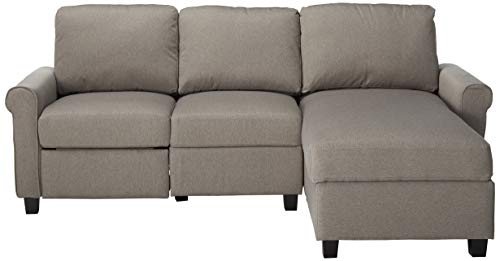 Serta Copenhagen Reclining Sectional with Right Storage Chaise - Gray