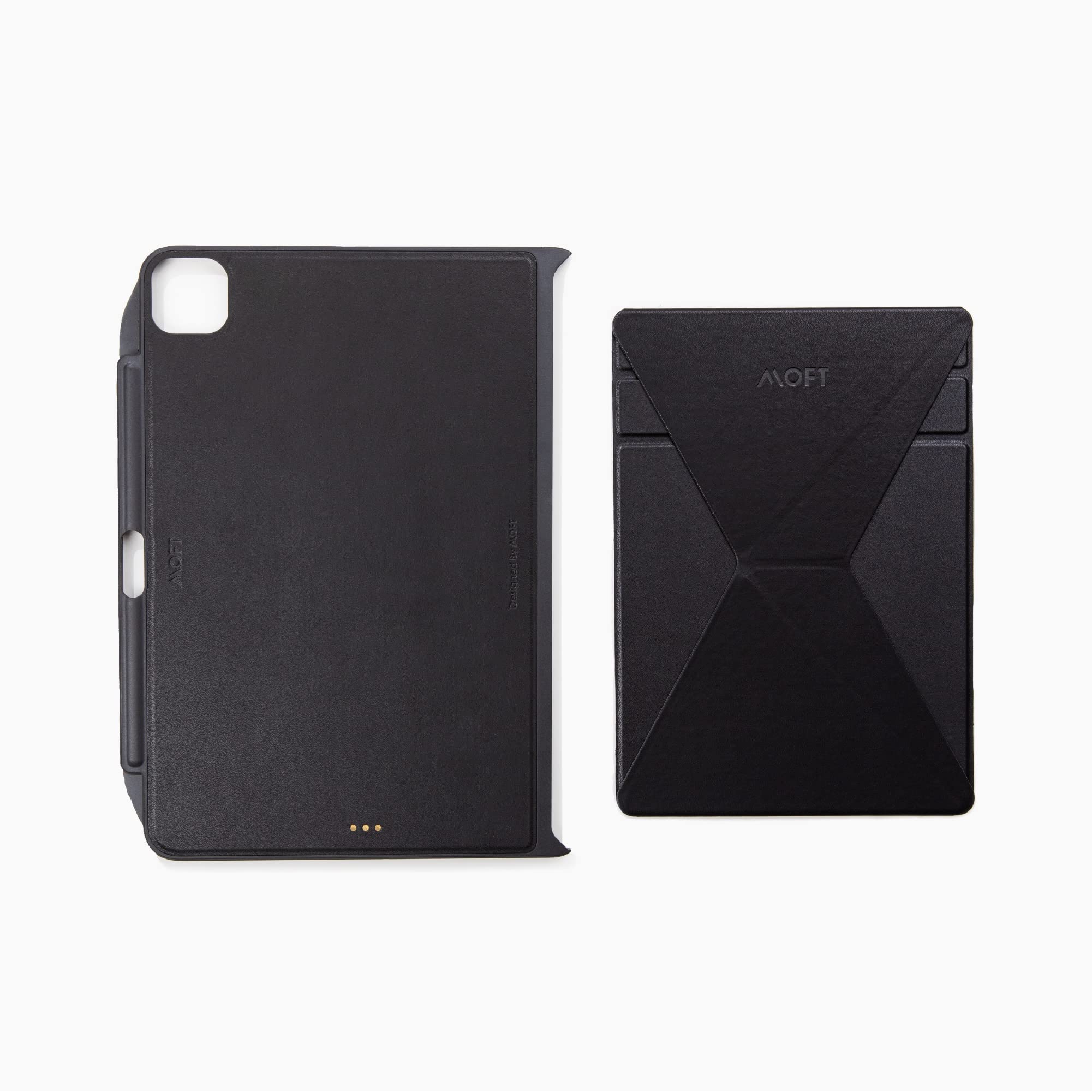 MOFT Magnetic Snap iPad Case & Stand for iPad Pro 12.9" 6 th 5th Gen, Multiple Sturdy Angles, Scratch-Resistant Vegan Leather Back