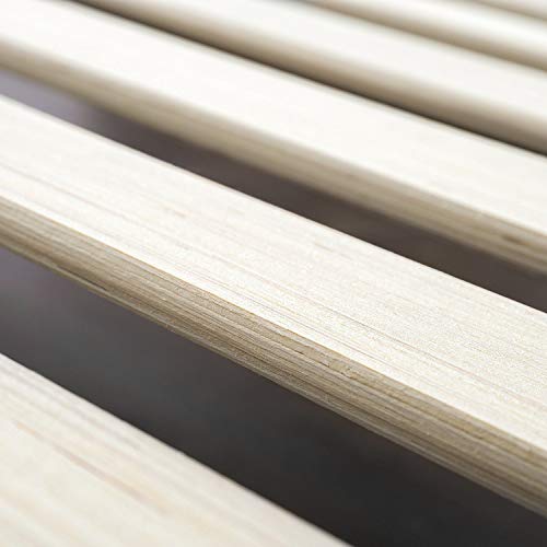 Zinus Gerard Faux Leather Upholstered Platform Bed Frame / Mattress Foundation / Wood Slat Support / No Box Spring Needed / Easy Assembly, King