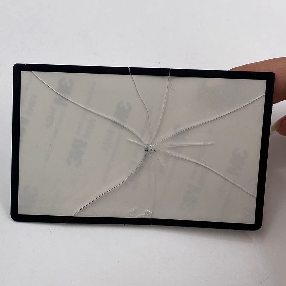 Top Mirror Glass Screen Lens Cover Upper LCD Screen Len Front Cover for 3DS XL LL/New 3DS XL New 3DS LL Replacement with Adhesive Tape (White)
