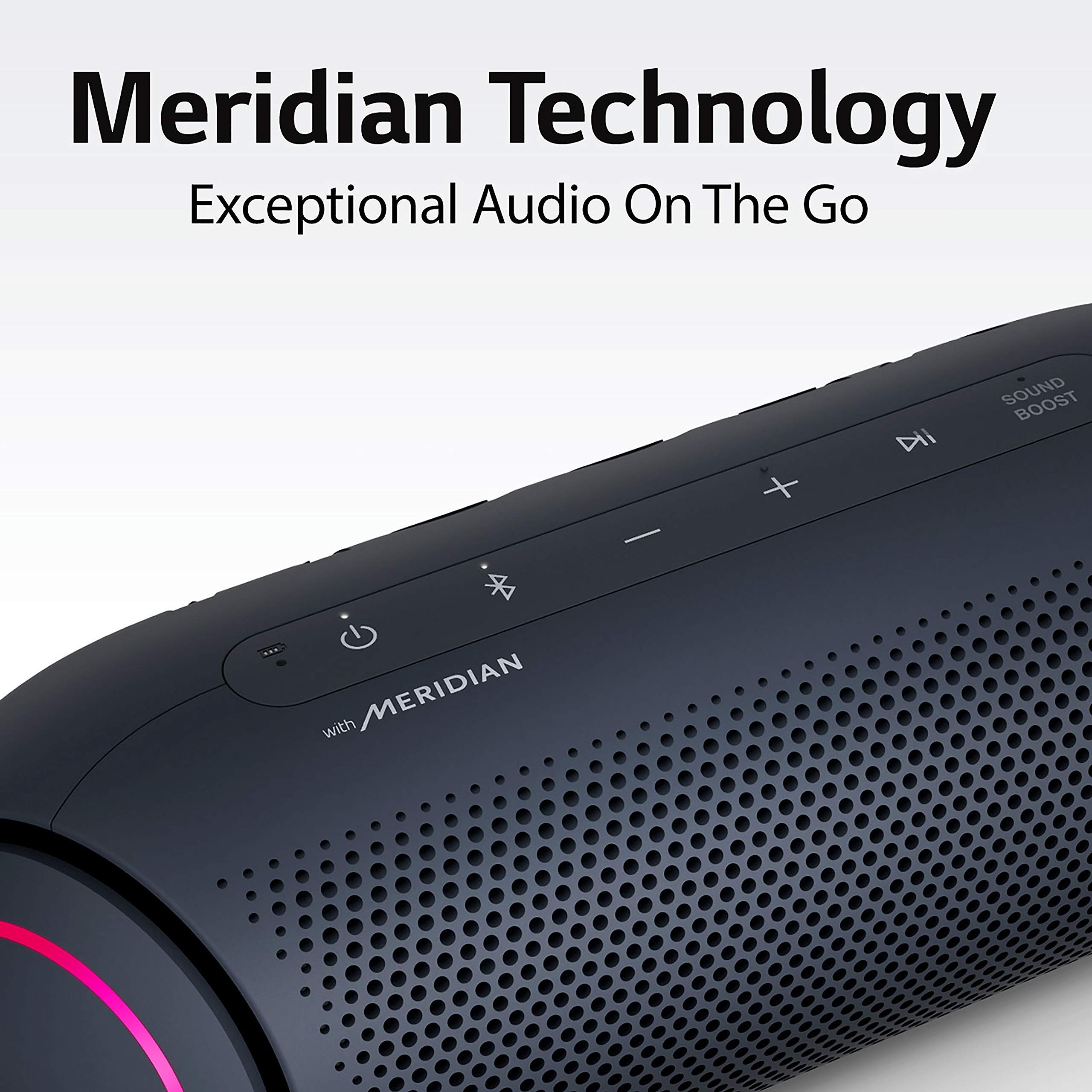 LG PL5 XBOOM Go Water-Resistant Wireless Bluetooth Party Speaker - Black (Renewed)