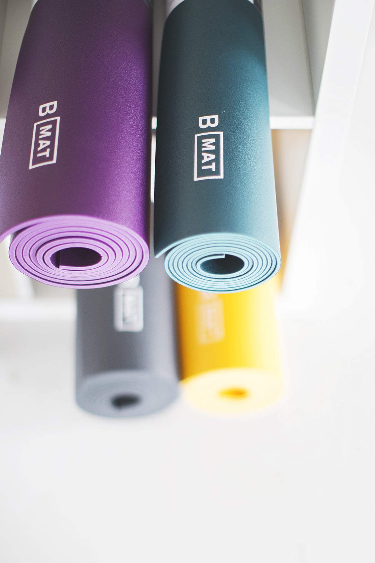B YOGA Mat for Men & Women | Extra Thick 4mm (1/8-inch) Non-slip Workout Mat | Eco-friendly Exercise Mat | Perfect for Pilates, Yoga & Floor Exercises | 71" Long, Charcoal