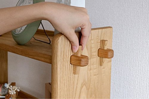 オークヴィレッジ Oak Village 50014-11 Assembly Shelf, 3 Tiers, Brown, Width 25.6 x Depth 8.1 x Height 24.7 inches (65 x 20.5 x 62.8
