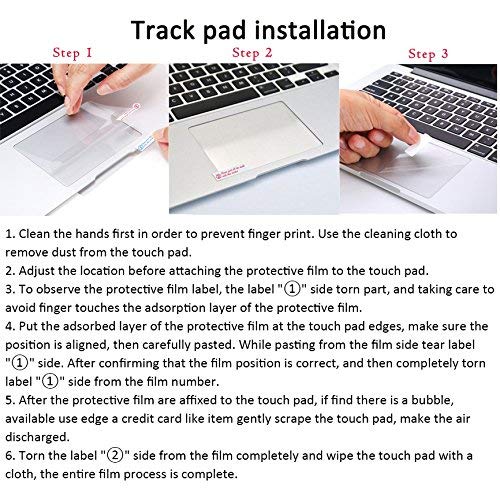 Se7enline Compatible with MacBook Pro Touch Pad Protector Track Pad Cover Unti-Scratch Unti-Water for Mac Pro 13" with/Without Touch bar 2016-2023 A1706/A1708/A1989/A2159 (2 Pack), Clear