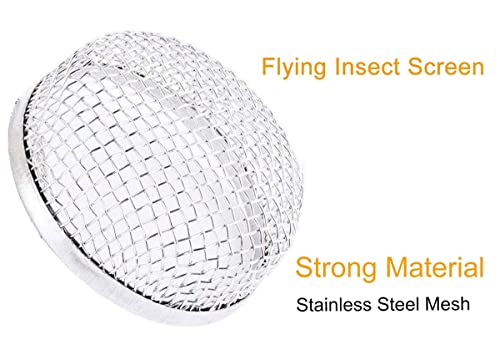 Wadoy Flying Insect Screen, RV Furnace Screen Vent Cover,RV Bug Screen Covers for Camper Heater Vents (2.8'' x 1.3'')