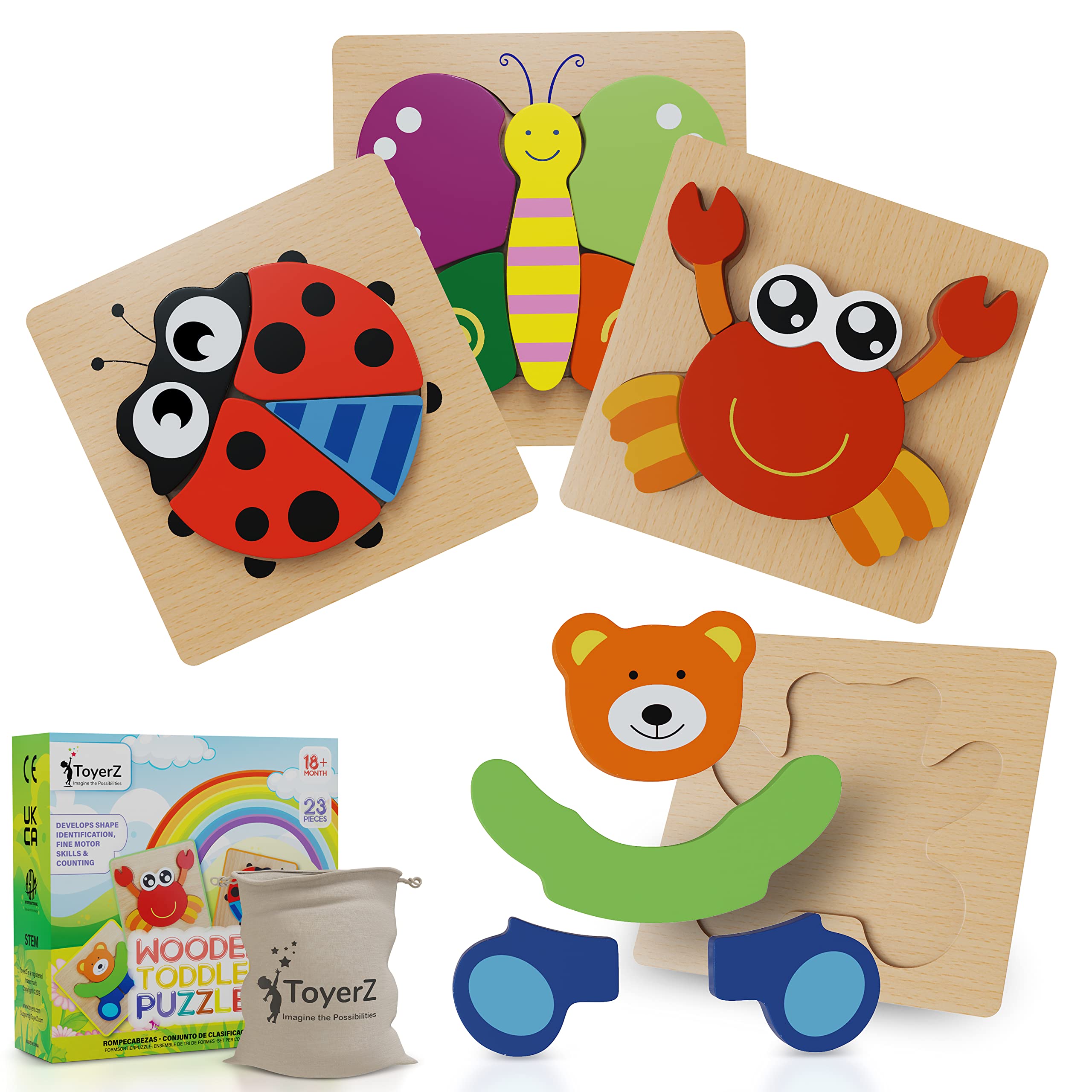 Magnetic Color and Number Maze - Wooden Puzzle Baby Toys