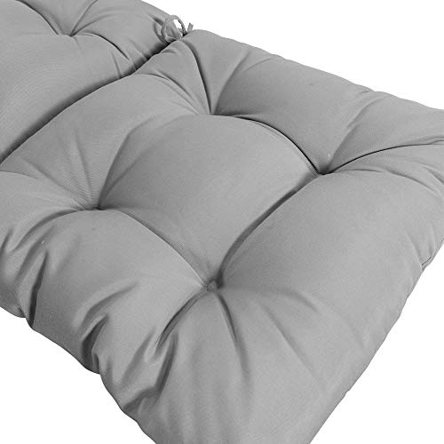 QILLOWAY Indoor/Outdoor High Back Chair Cushion,Spring/Summer Seasonal Replacement Cushions.(Grey)
