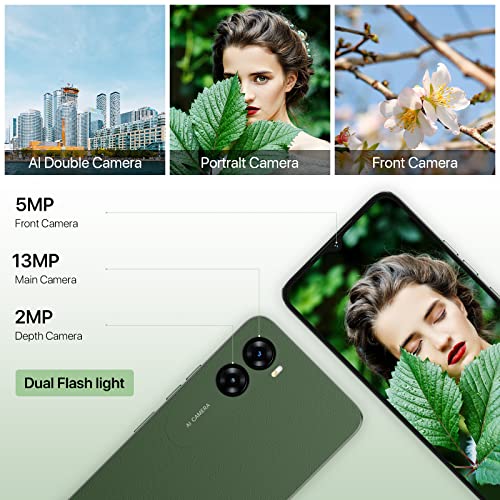 UMIDIGI Unlocked Smartphones G3, Android 13 Unlocked Smartphone, Dual Sim 4G LTE Mobile Phone, 4/64GB(1TBG Expandable), 6.52" HD+ Night Mode,5150mAh, GSM Unlocked Cell Phone