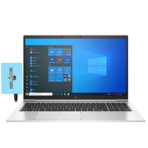 HP Newest 15.6" EliteBook 850 G8 FHD IPS Laptop (Intel i5-1135G7 4-Core, 16GB RAM, 512GB PCIe SSD, Intel Iris Xe, 1920x1080, FP Reader, Backlit KB, WiFi 6, BT 5.1, HD Webcam, Win 10 Pro) w/Hub