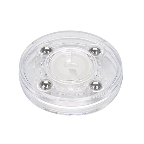 TamBee 4PCS 2Inch Acrylic Lazy Susan Turntable Organizer Revolving Display Base White Acrylic for Spice Rack Table Cake Kitchen Pantry Decorating
