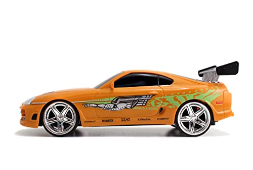 Fast & Furious 1:24 Brian's Toyota Supra RC Radio Control Car, Toys for Kids and Adults