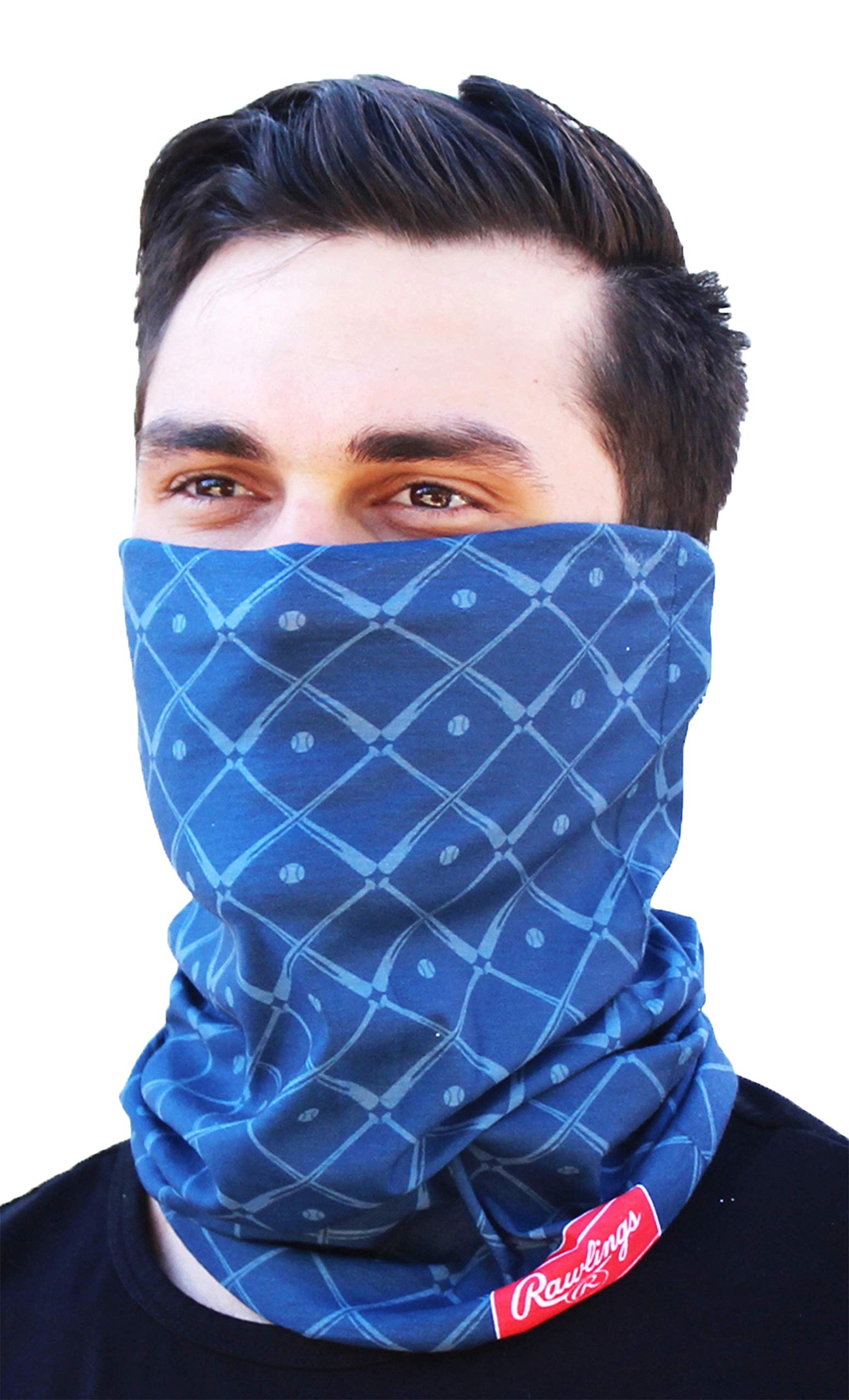 Rawlings Multi-Functional Face, Neck and Head Gaiter - Graphite Crossed Bats