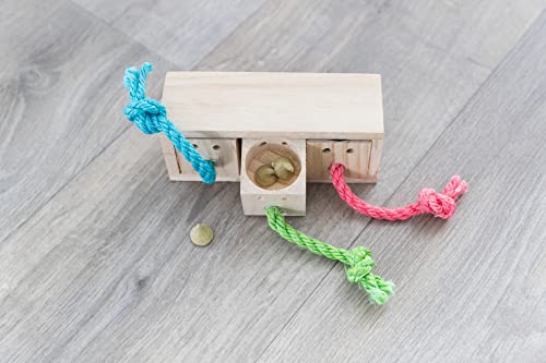 TRIXIE 62815 Small Animal Snack Cube Activity Toy, Natural