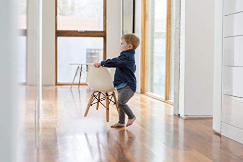 UrbanMod Kids Mid Century Style Furniture, Modern White Table Set, Round Table with Two (2) ABS Easy-Clean Chairs Highest Strength Capacity (330lbs) - Safer Chair Height