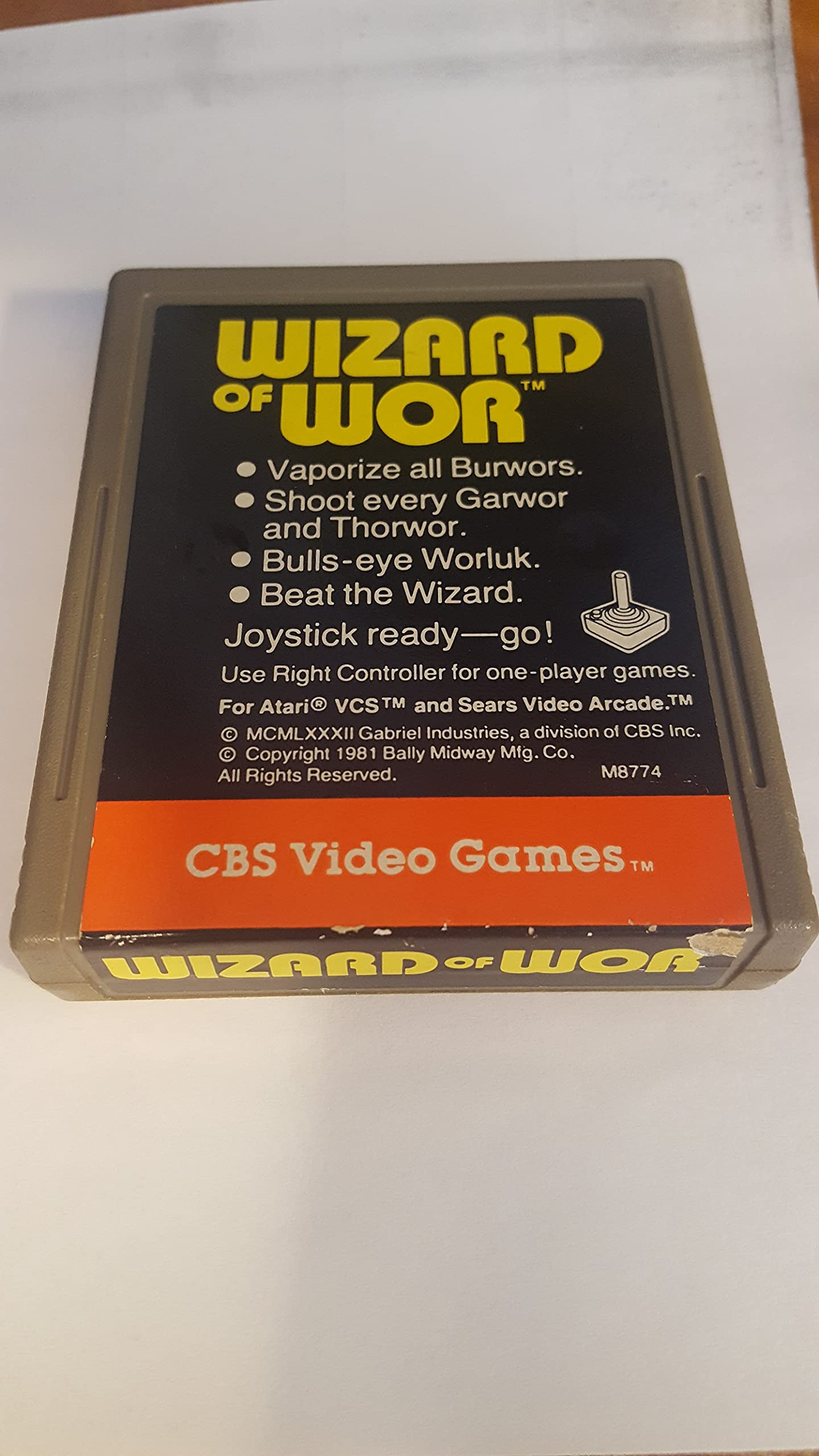 Wizard Of Wor-Atari 2600 Series-Video Game