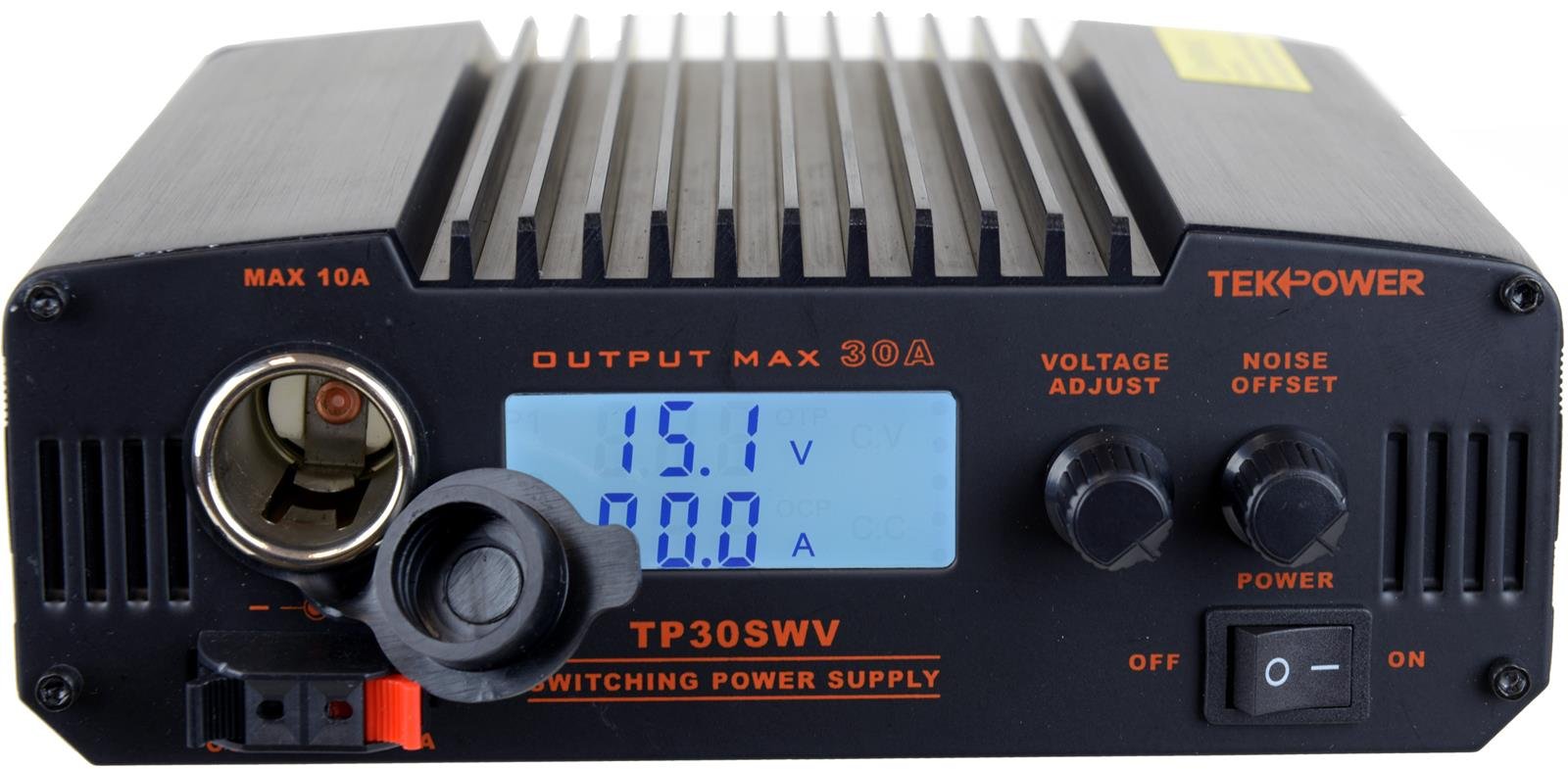 TekPower TP30SWV 30 Amp DC 13.8V Digital Switching Power Supply with Noise Offset