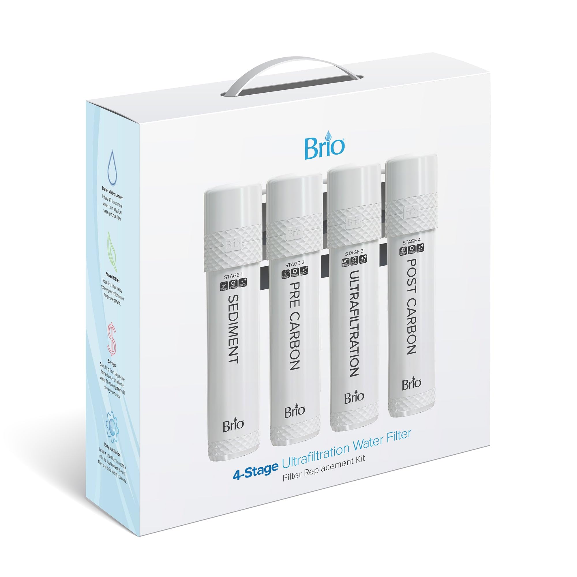 Brio 4-Stage Filter Replacement Kit for Brio 4-Stage Ultrafiltration Water Cooler Dispensers