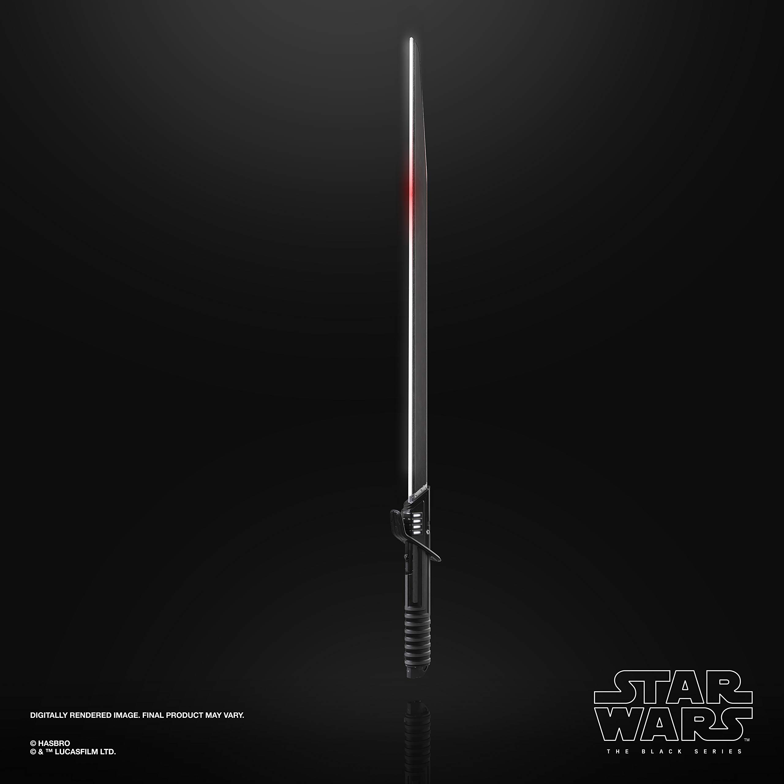STAR WARS The Black Series Mandalorian Darksaber Force FX Elite Lightsaber with Advanced LEDs, Sound Effects, Adult Collectible Roleplay