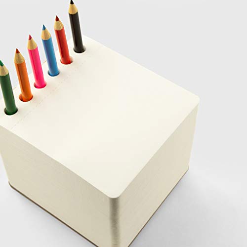 Three by Three Seattle Jotblock Chunky Sketchpad, 4.75" x 4.25" x 3.25", Assorted (70070),Small