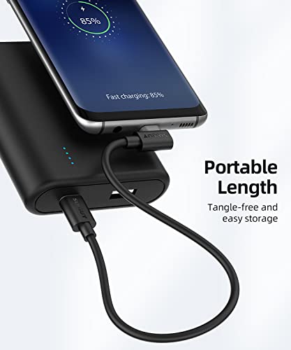 SUNGUY USB C to USB C Cable 1FT [2Pack], Right Angle 90 Degree Type C to C 60W PD Fast Charge Compatible for Samsung Galaxy S21 S20 S10, MacBook Air/Pro, iPad Pro 2020, Pixel 4/3 XL