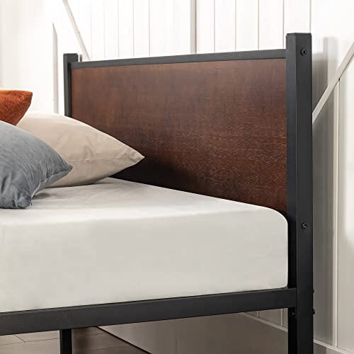 ZINUS Tucker Bamboo and Metal Platform Bed Frame / Bed Frame Made with Sustainable Bamboo / Steel Slat Mattress Support with No Box Spring Needed / Easy Assembly, Queen