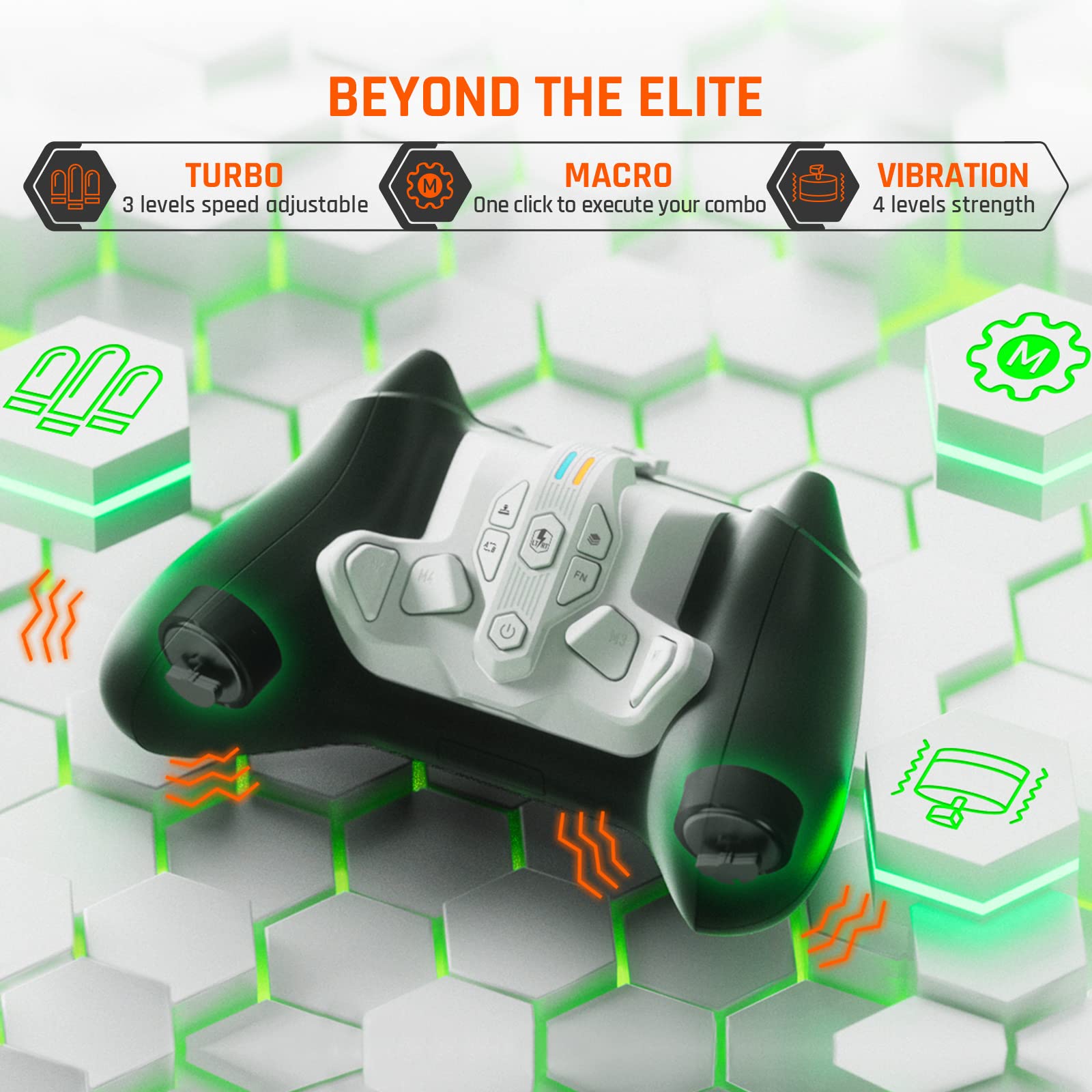 Paddles for Xbox Series X|S Controller, BIGBIG WON Wireless Strike Pack ARMOR-X with Protective Controller Case for Xbox Series X|S Controller