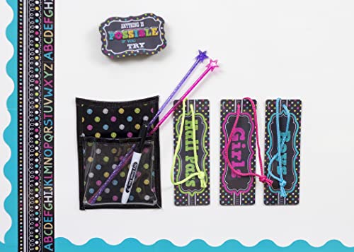 Teacher Created Resources 77278 Chalkboard Brights Magnetic Boys Pass 6.75" x 2.25"