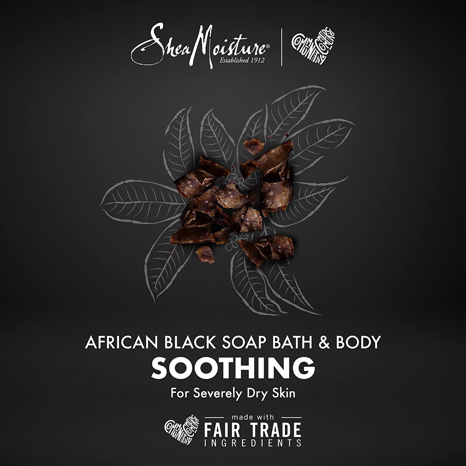 SheaMoisture Bar Soap 6 Count for Troubled Skin African Black Soap Cleanser with Shea Butter 8 oz