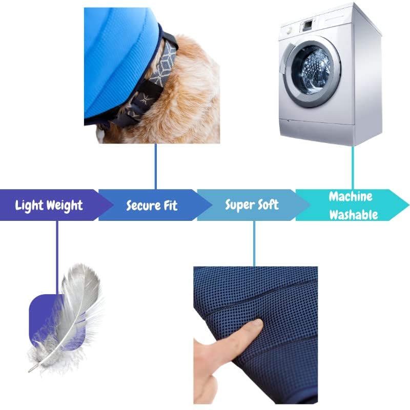 Generic Extra Large Pet Recovery Collars Extra Large Blue