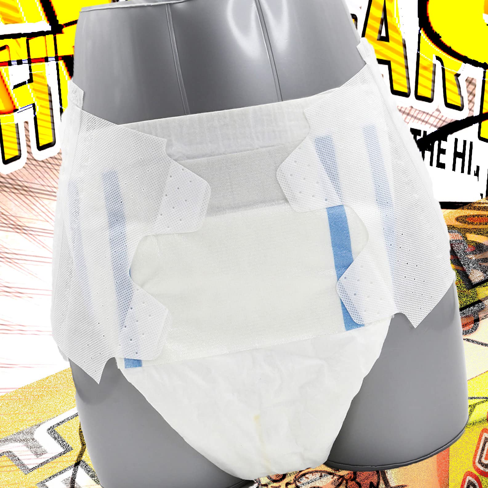 Old Farts Over The Hill Diaper - Shart Protection System Adult Diaper Gag Gift, Funny Over-The-Hill Prank Gift for Men, Disposable One Size Fits Most OSFM OTH