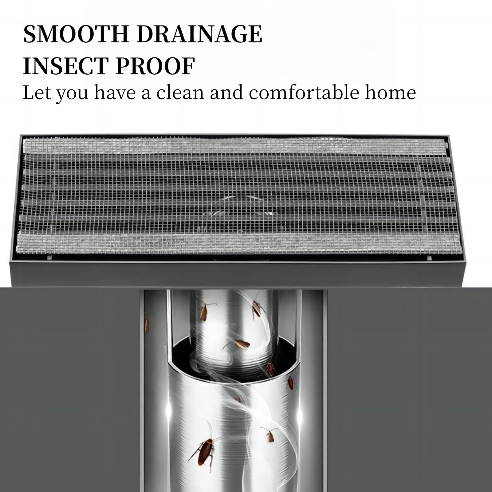 Disposable Shower Drain Sticker Self-Adhesive Floor Drain Stickers, Disposable Hair Catcher Shower Drain Mesh Stickers for Bathroom Kitchen Sink with Cleaning Shovel (4.7in x 32.8FT)