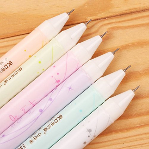 Vanvene 12pcs/lot Small Fresh Japanese Doll colored gel pens for writing cartoon 0.38mm black ink roll pen office school supplies