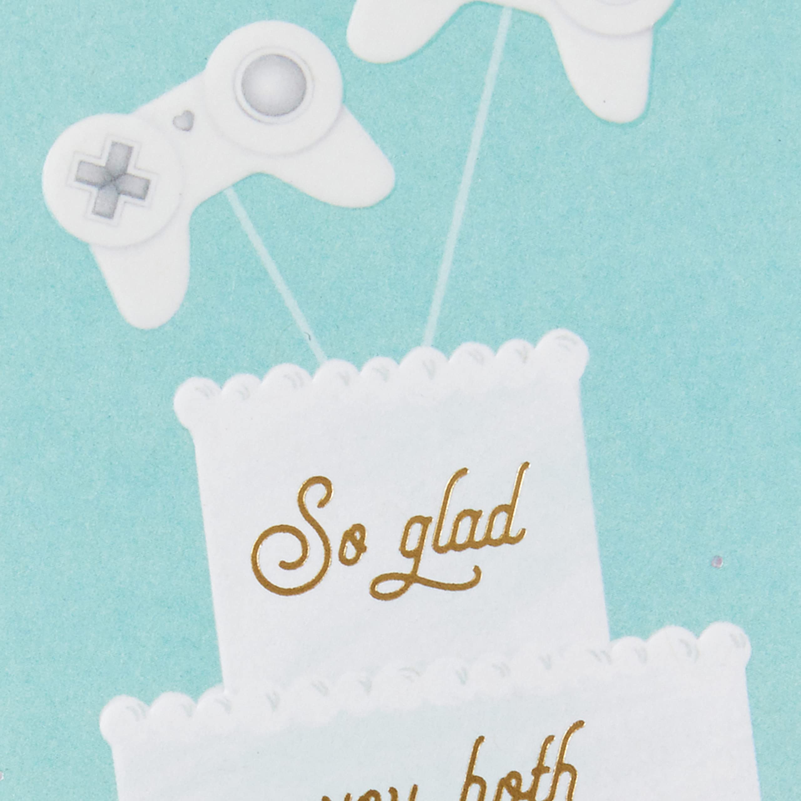 Hallmark Wedding Card, Bridal Shower Card, Engagement Card (Video Game Wedding Cake)