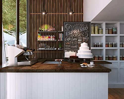 Wallniture Plat Stainless Steel Wall Shelf Heavy Duty Restaurant Bar Cafe & Home Kitchen Organization and Storage Shelf Set of 2 23.60" Silver