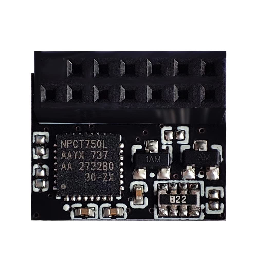 NewHail TPM2.0 Module TPM-SPI 14Pin Module with Nuvoton NPCT750 for ASUS Motherboard,Comptible with Win11