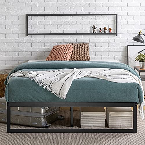 ZINUS Abel Metal Platform Bed Frame / Mattress Foundation with Steel Slat Support / No Box Spring Needed / Easy Assembly, King, Black