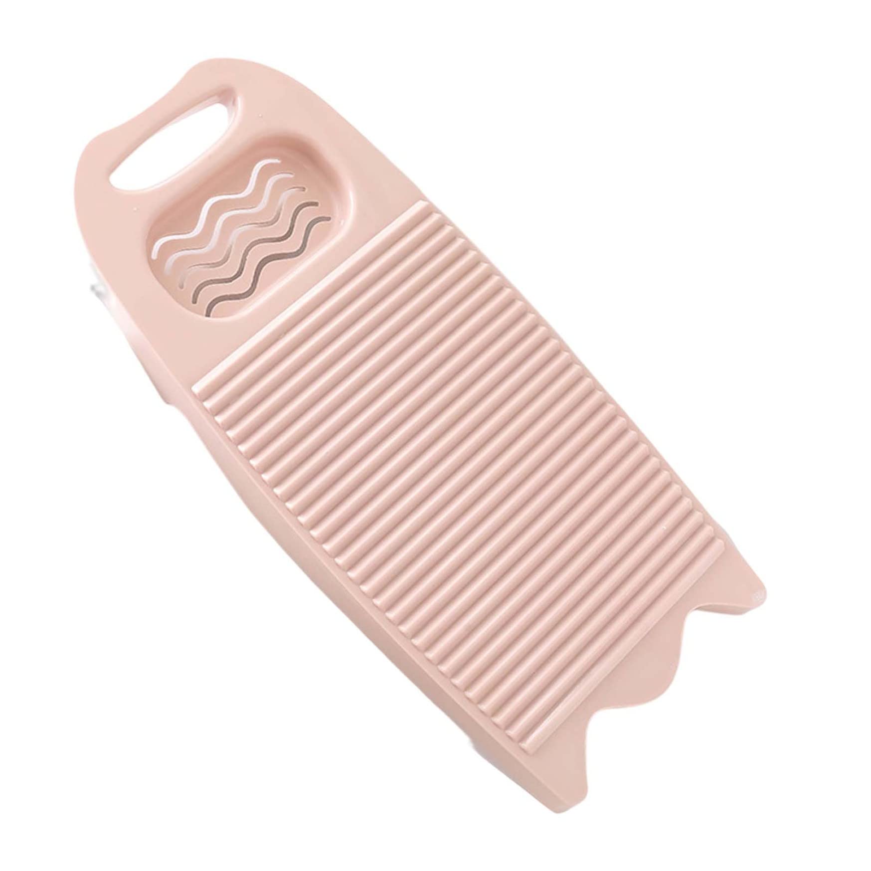 CUCUFA Washboards for Hand Washing Clothes, Plastic Hand Washing Board Non-Slip Laundry Washing Boards, Manual Wash Clothes Pad Washing Tool for Household, Pink