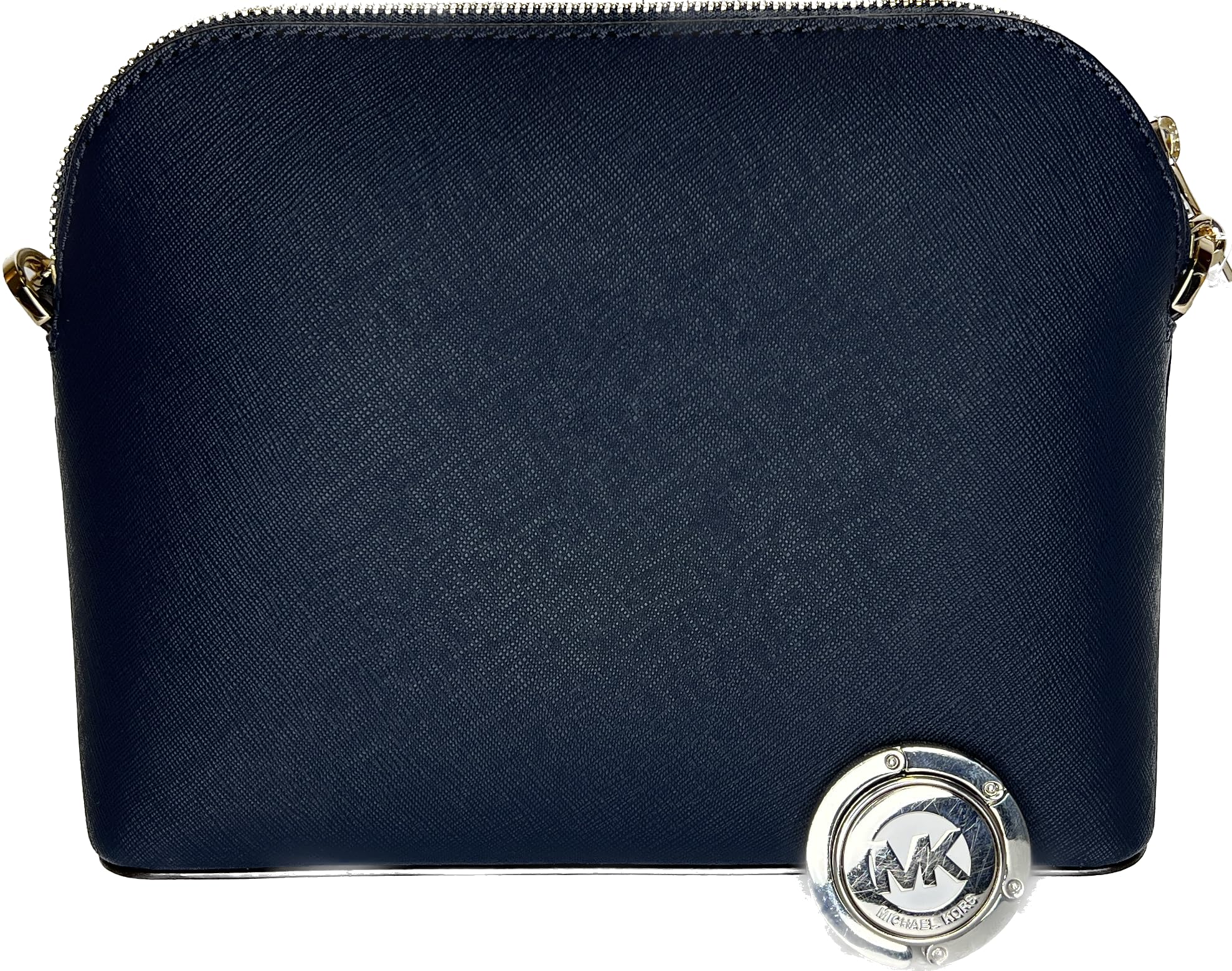 Michael Kors MICHAEL Michael Kors Jet Set Travel MD Dome XCross Crossbody bundled with SM TZ Coinpouch Purse Hook (Pink)