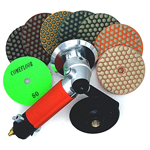 Rubber Backing Pad Black Rigid Backer Pads for Diamond Polishing Pads 5/8β-11 Hook and Loop Backing Pad (4 inch)