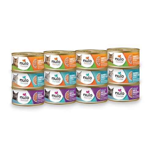 Nulo Freestyle Cat and Kitten Minced Wet Canned Food, Premium All Natural Grain-Free Shredded Wet Cat Food, Protein-Rich with Omega 6 and 3 Fatty Acids to Support Skin Health and Soft Fur